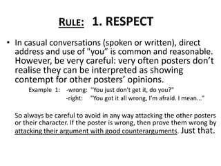 How to write a good forum entry | PPTX