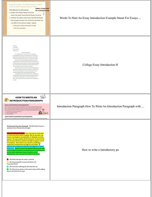 How To Write A Good Introduction To An Essay | PDF