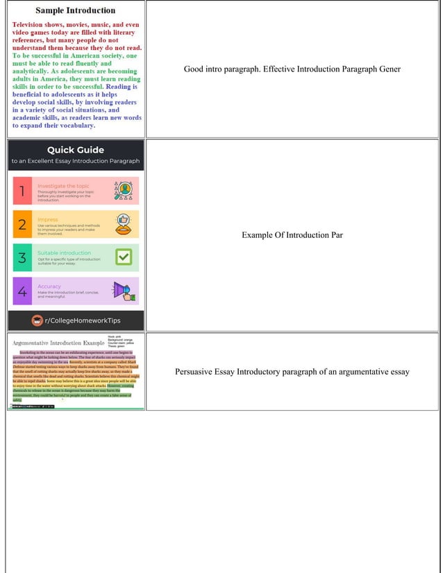 How To Write A Good Introduction To An Essay | PDF | Free Download