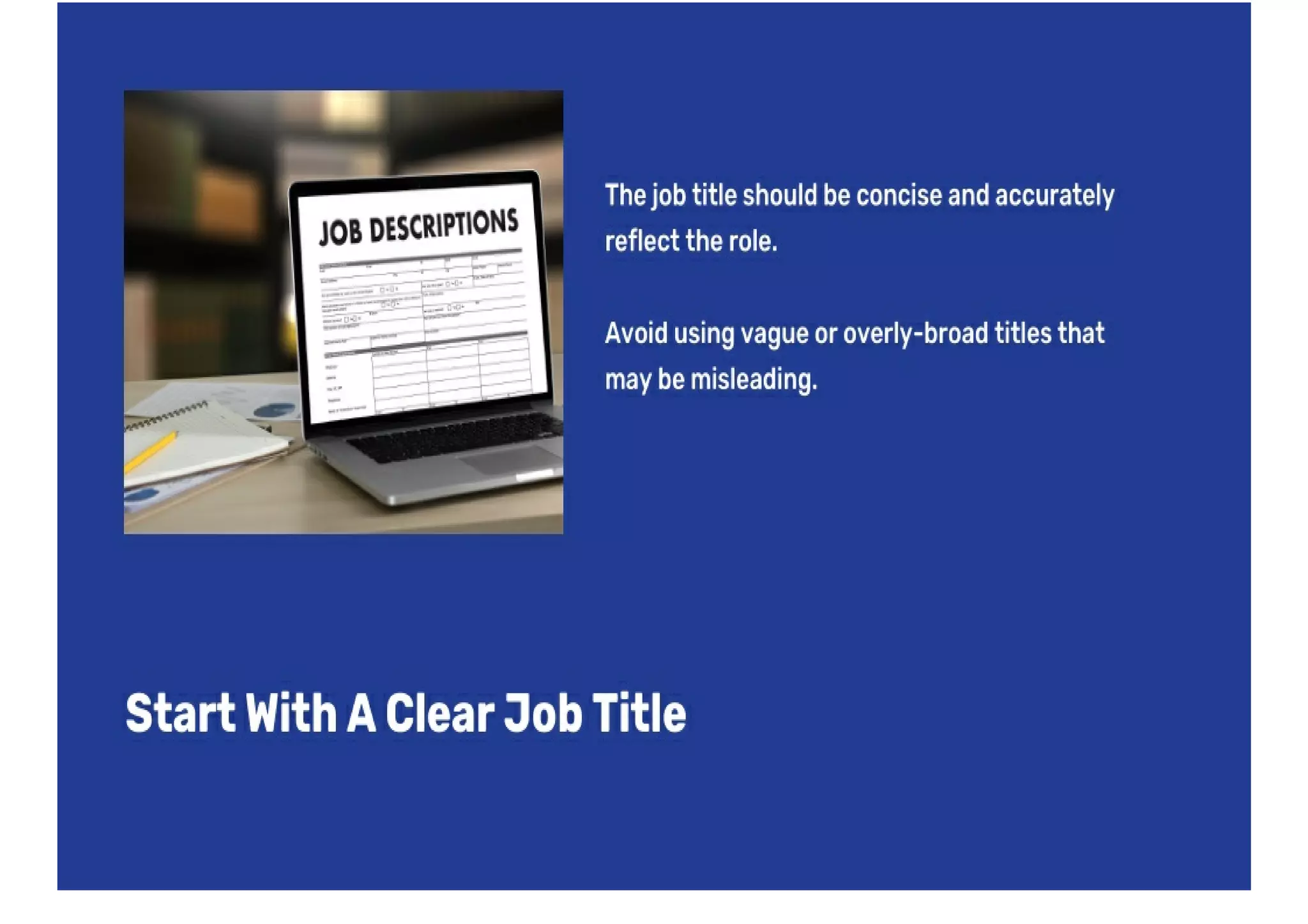 How To Write A Good Job Description | PPT