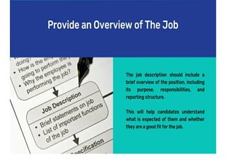 How To Write A Good Job Description | PPT