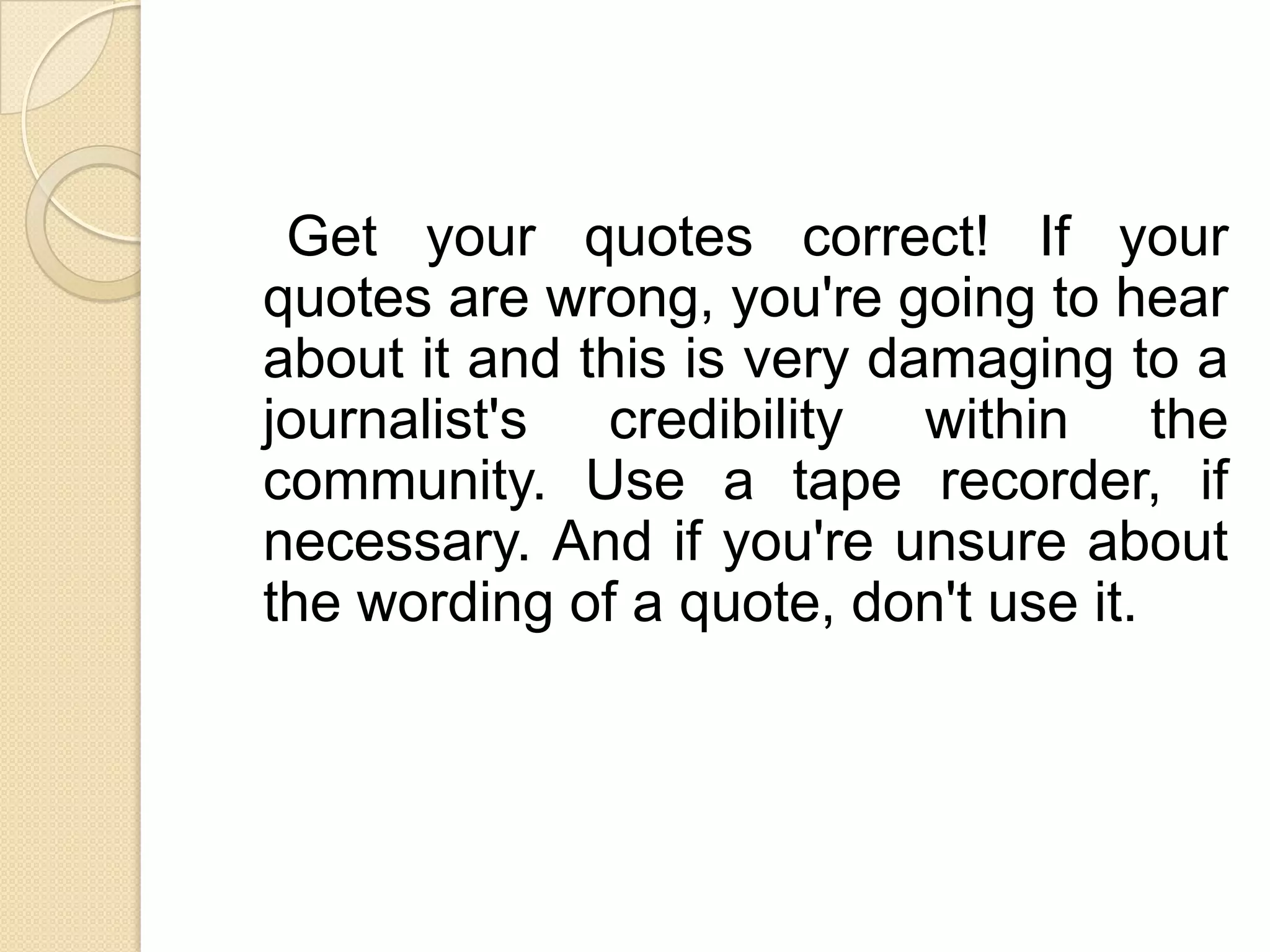 How to write a good newspaper article | PPTX