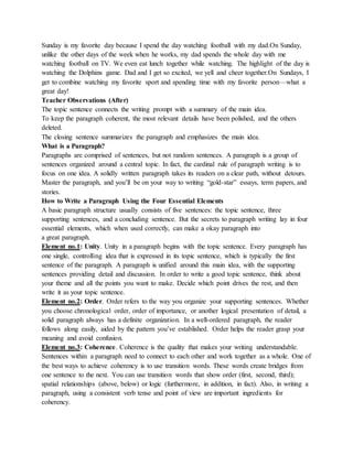 How to write a good paragraph | PDF