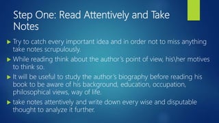 How to write a good reaction paper | PPTX