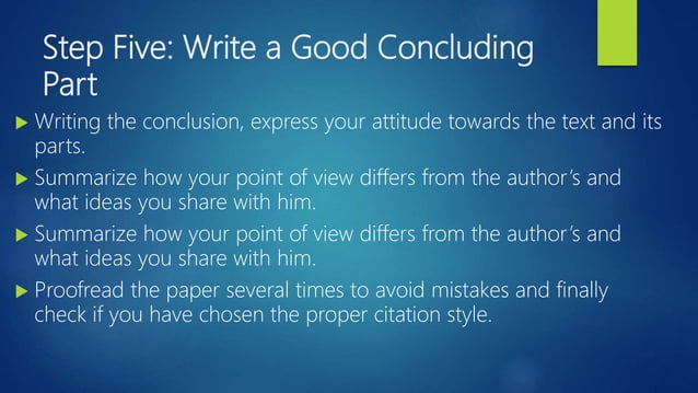 How to write a good reaction paper | PPTX