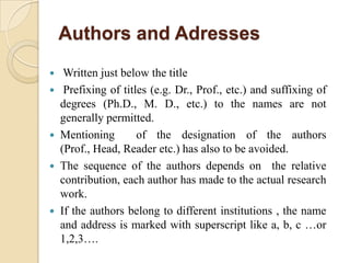 How to write a good research paper | PPTX