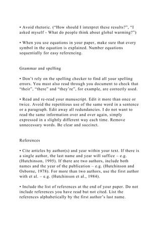 How To Write A Good Research PaperResearch paper presents | PDF