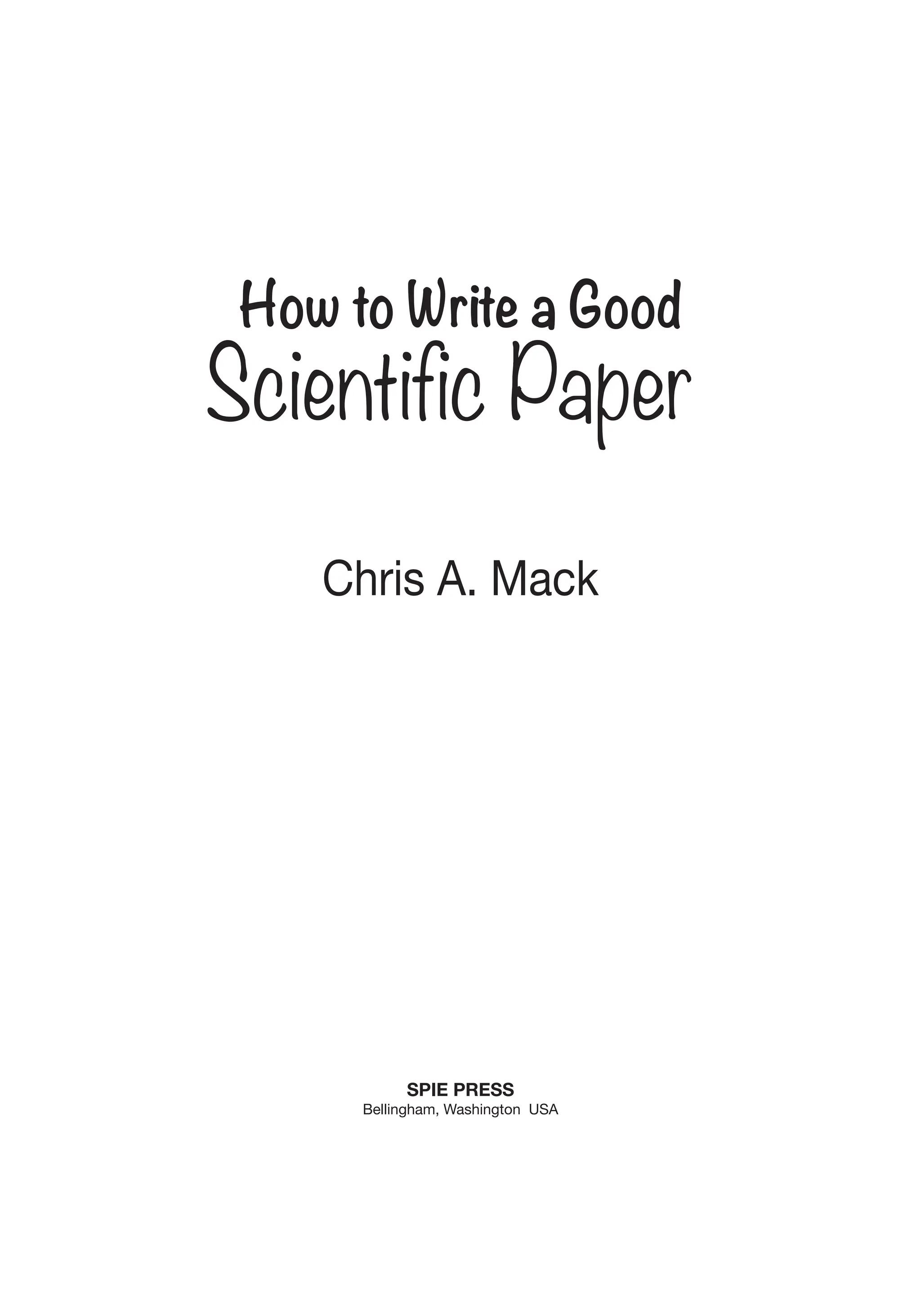 How to Write a Good Scientific Paper.pdf