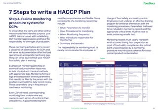 How to Write a HACCP Plan by food docs. | PPT