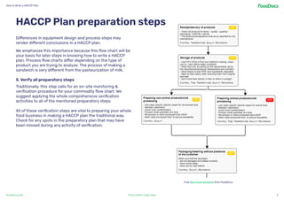 How to Write a HACCP Plan by food docs. | PPT
