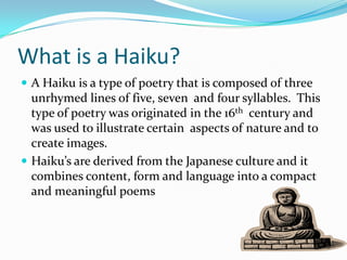 How to write a haiku | PPT