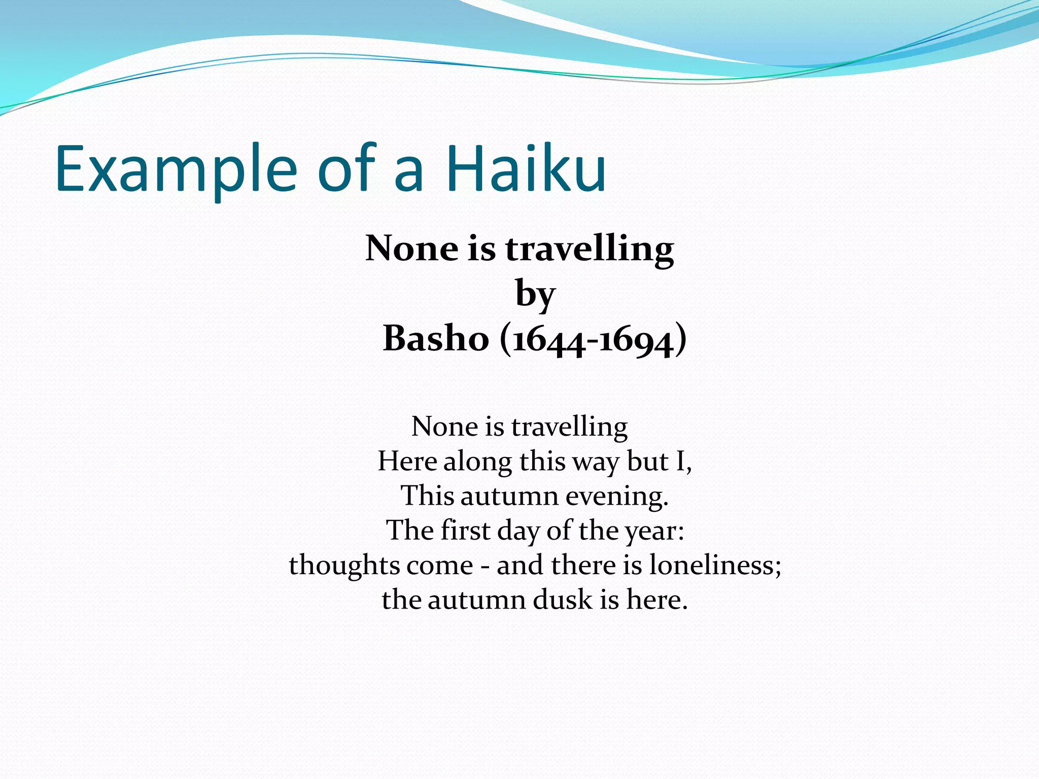 How to write a haiku | PPTX