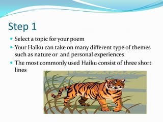 How to write a haiku | PPTX