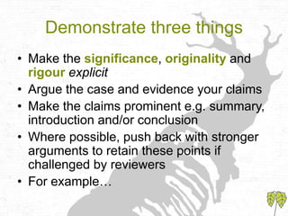 How to write a highly cited paper | PPTX