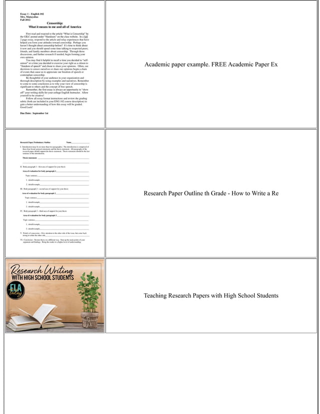 How To Write A High School Research Paper | PDF
