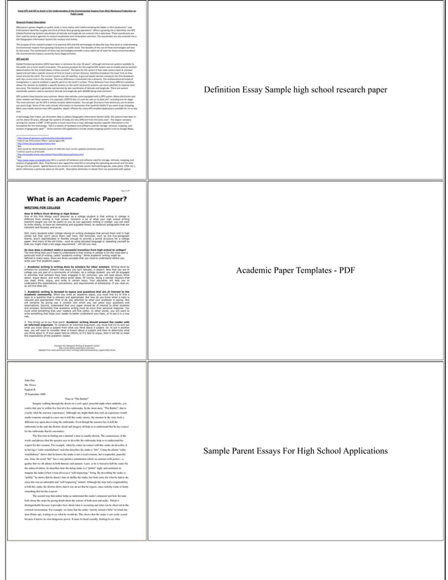 How To Write A High School Research Paper | PDF