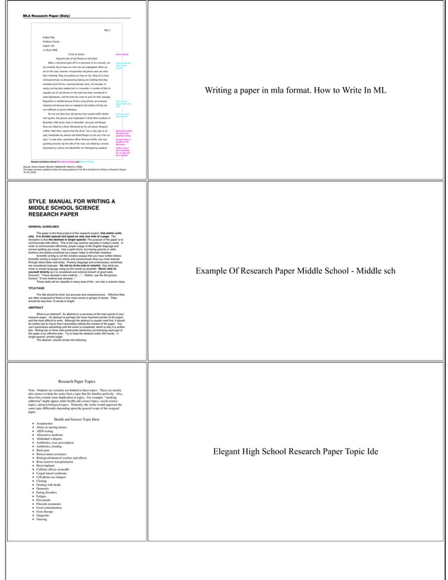 How To Write A High School Research Paper | PDF