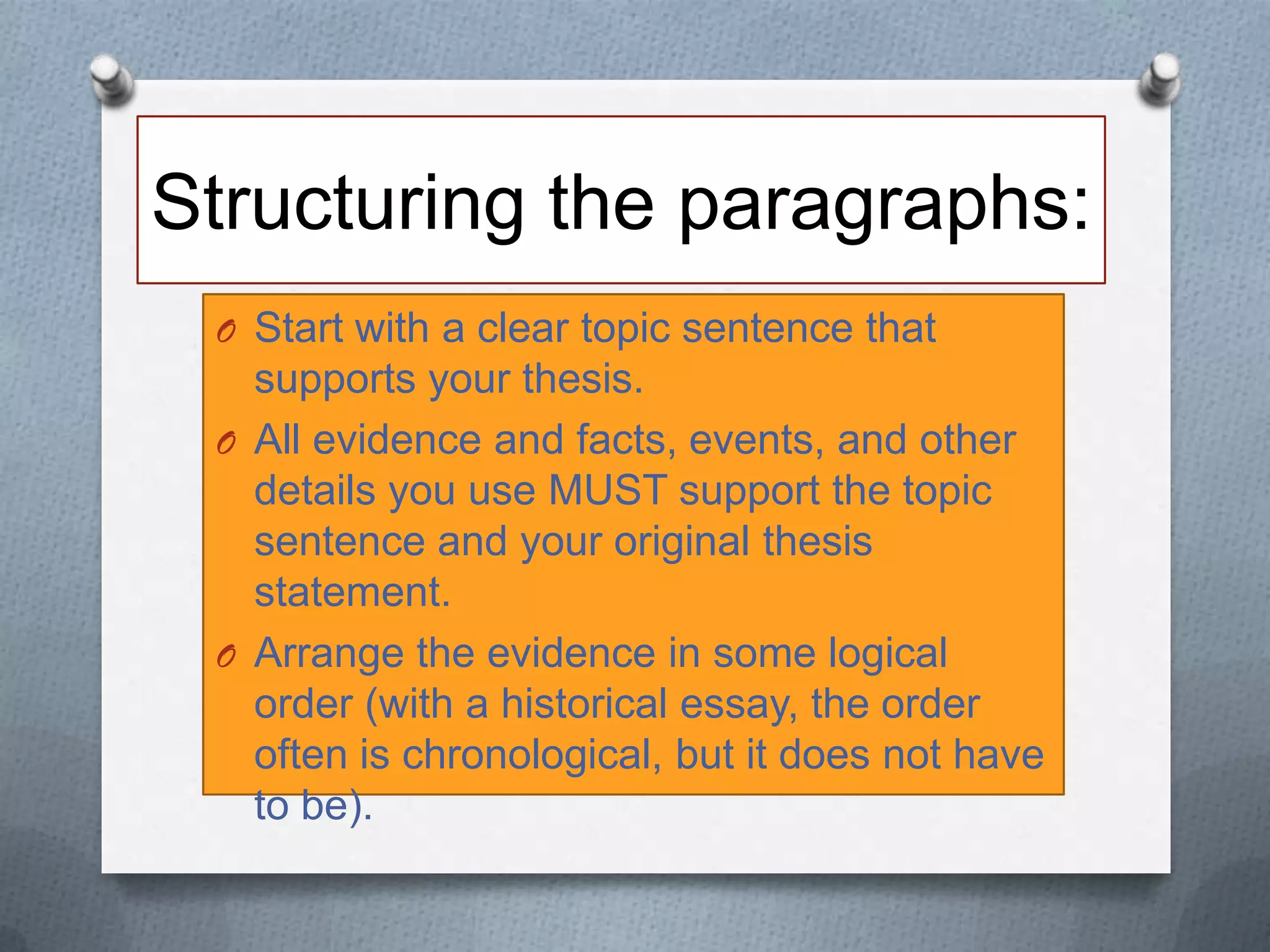 How to write a history essay | PPTX