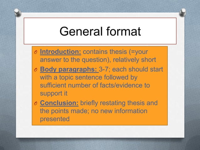 How to write a history essay | PPTX | Education