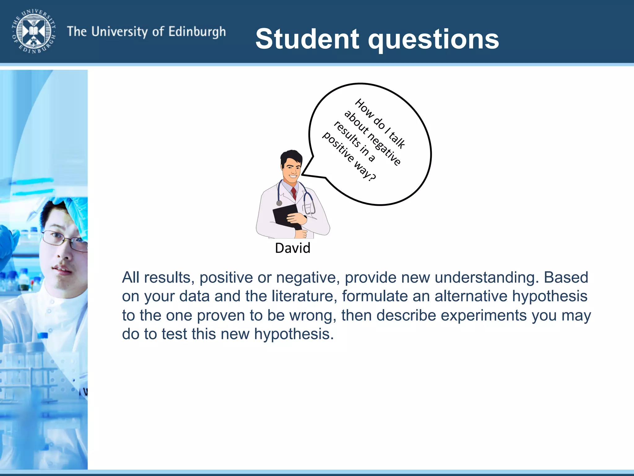 How to write a 1st class dissertation on a laboratory based honours ...