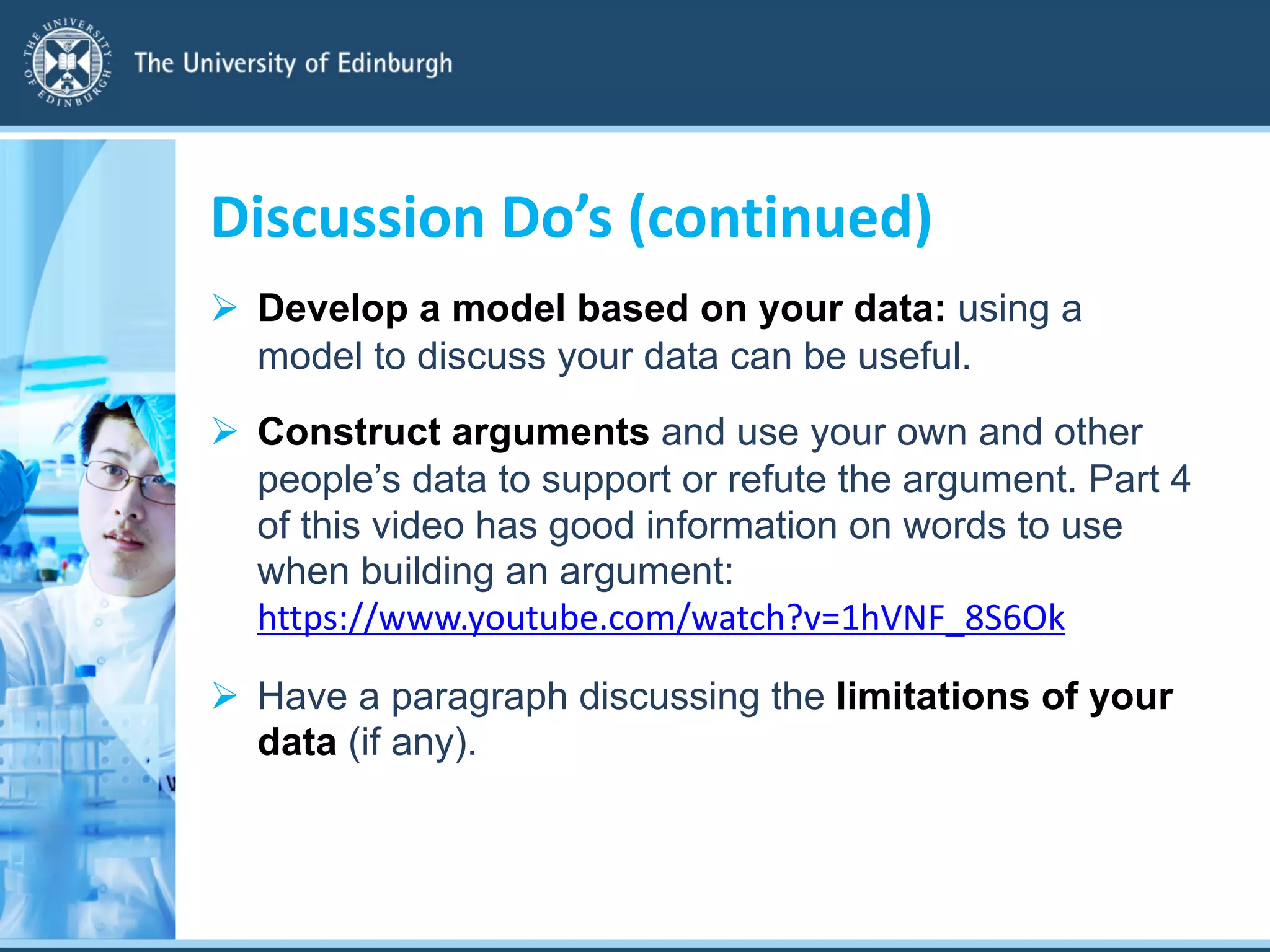 How to write a 1st class dissertation on a laboratory based honours ...