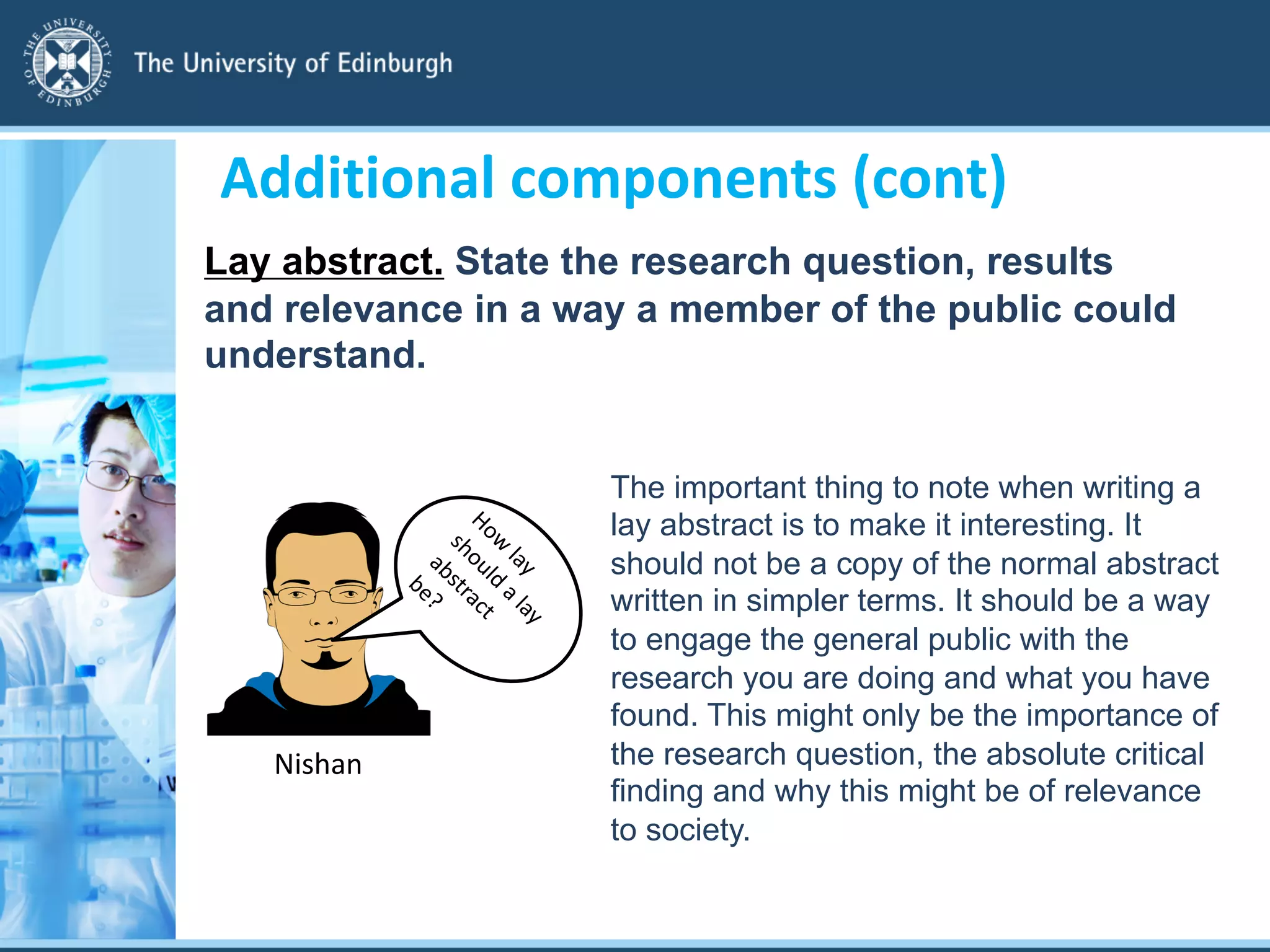 How to write a 1st class dissertation on a laboratory based honours ...