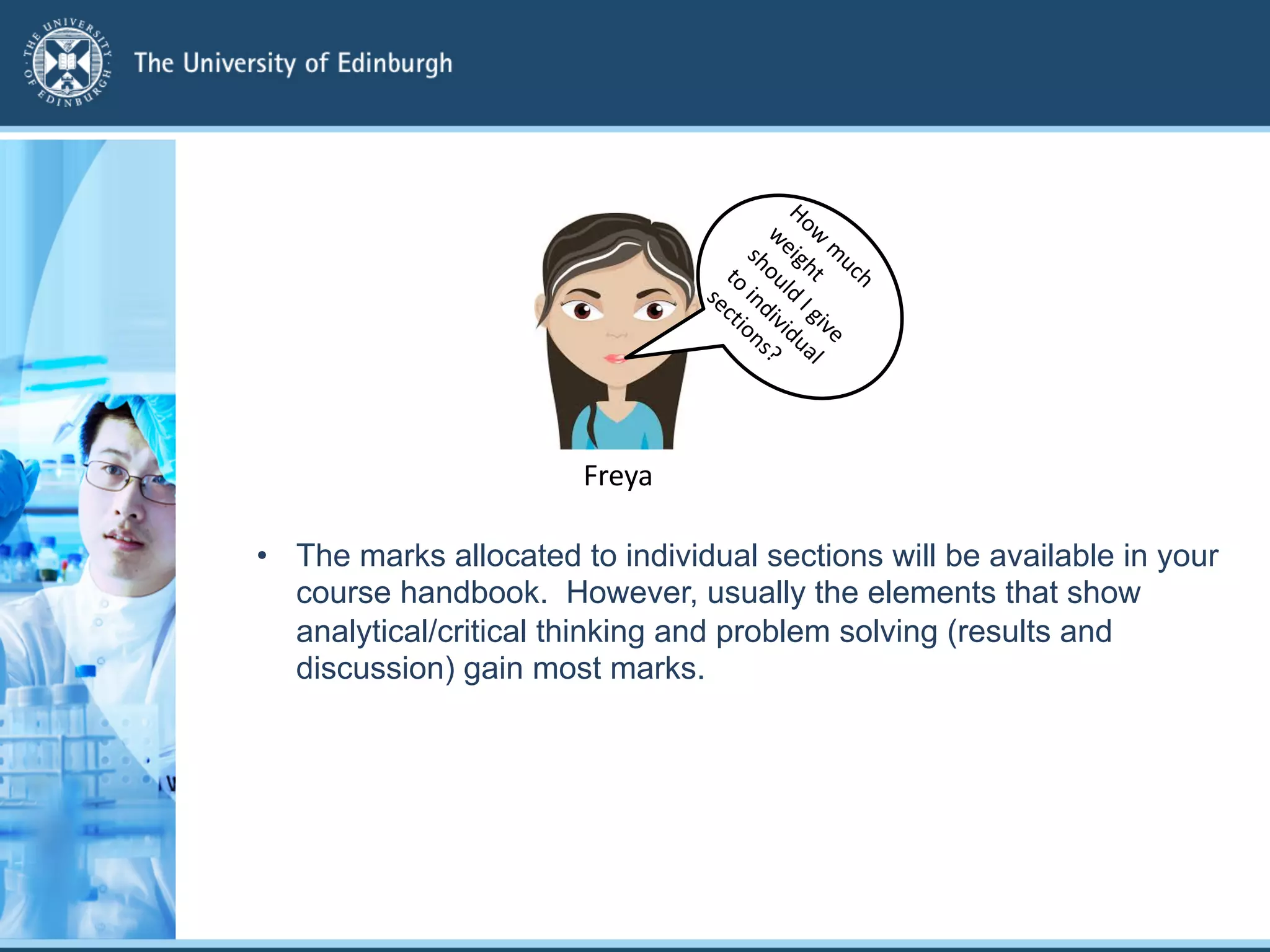 How to write a 1st class dissertation on a laboratory based honours ...