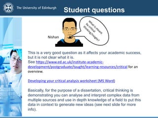 How to write a 1st class dissertation on a laboratory based honours ...