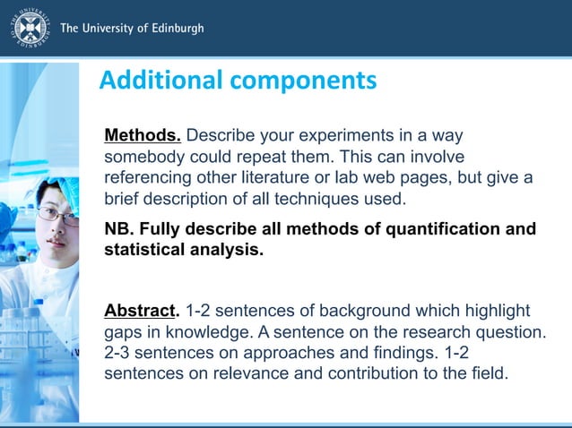 How to write a 1st class dissertation on a laboratory based honours ...