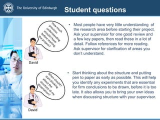How to write a 1st class dissertation on a laboratory based honours ...