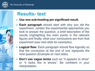 How to write a 1st class dissertation on a laboratory based honours ...