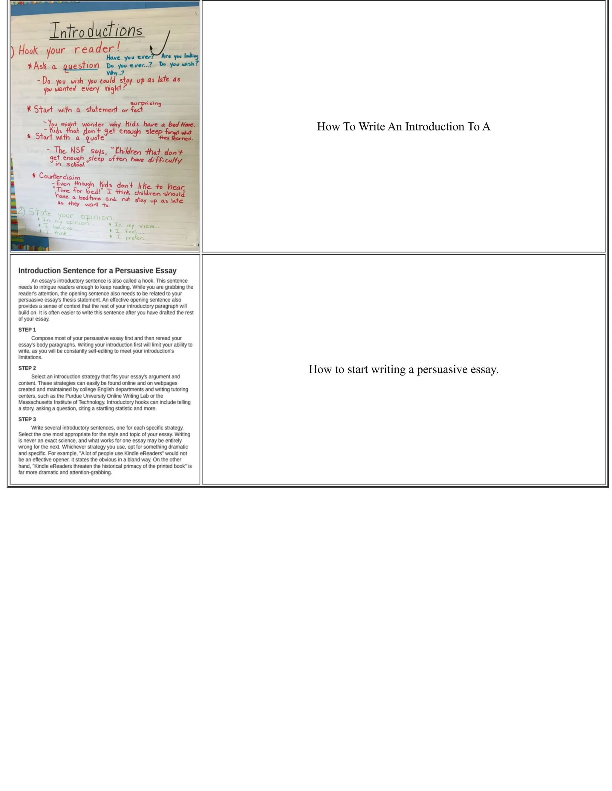 How To Write A Introduction To An Essay | PDF