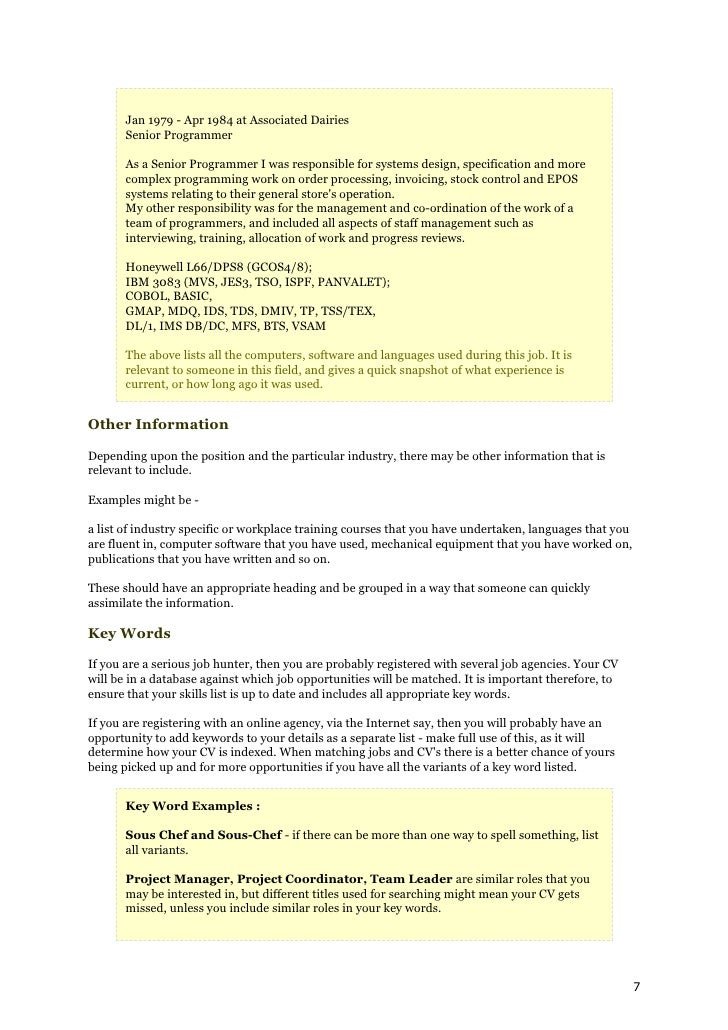 How to write a killer CV / Resume