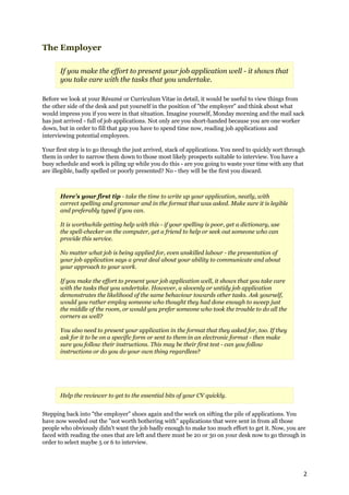 How to write_a_killer_cv_or_resume | PDF