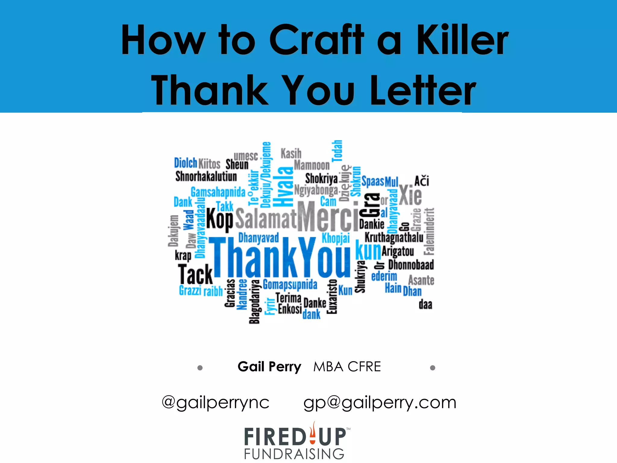 How to Write a Killer Thank You Letter | PDF