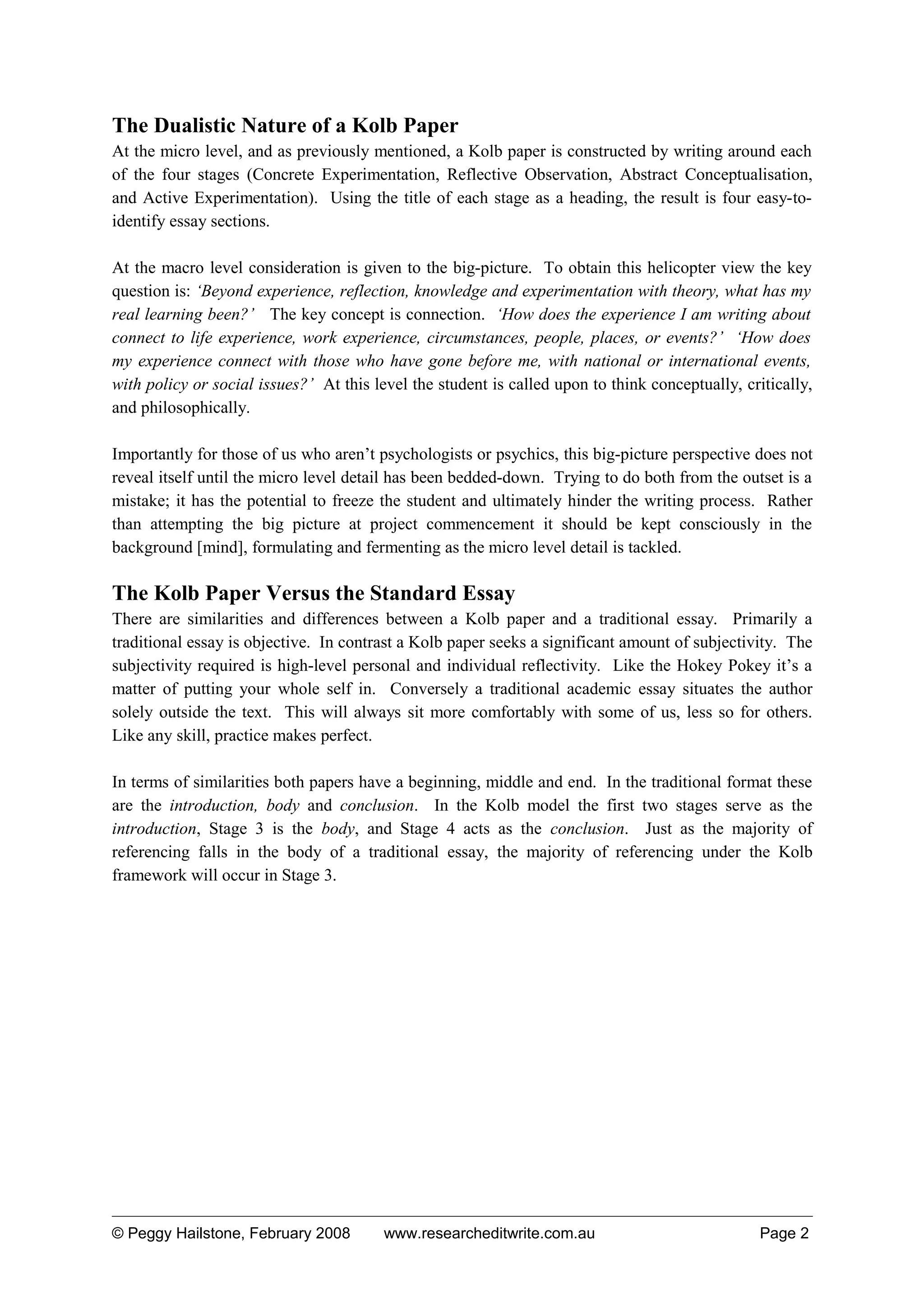 How to write_a_kolb_paper | PDF