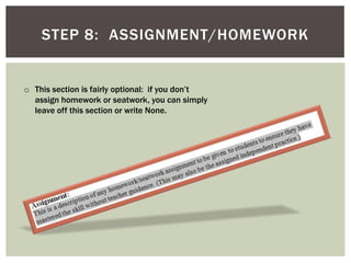 How to write a lesson plan | PPTX