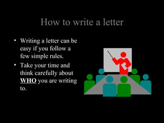 How to write a letter | PPT