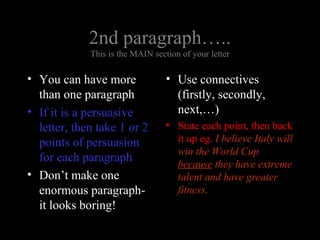How to write a letter | PPT
