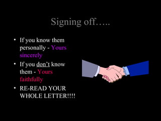 How to write a letter | PPT