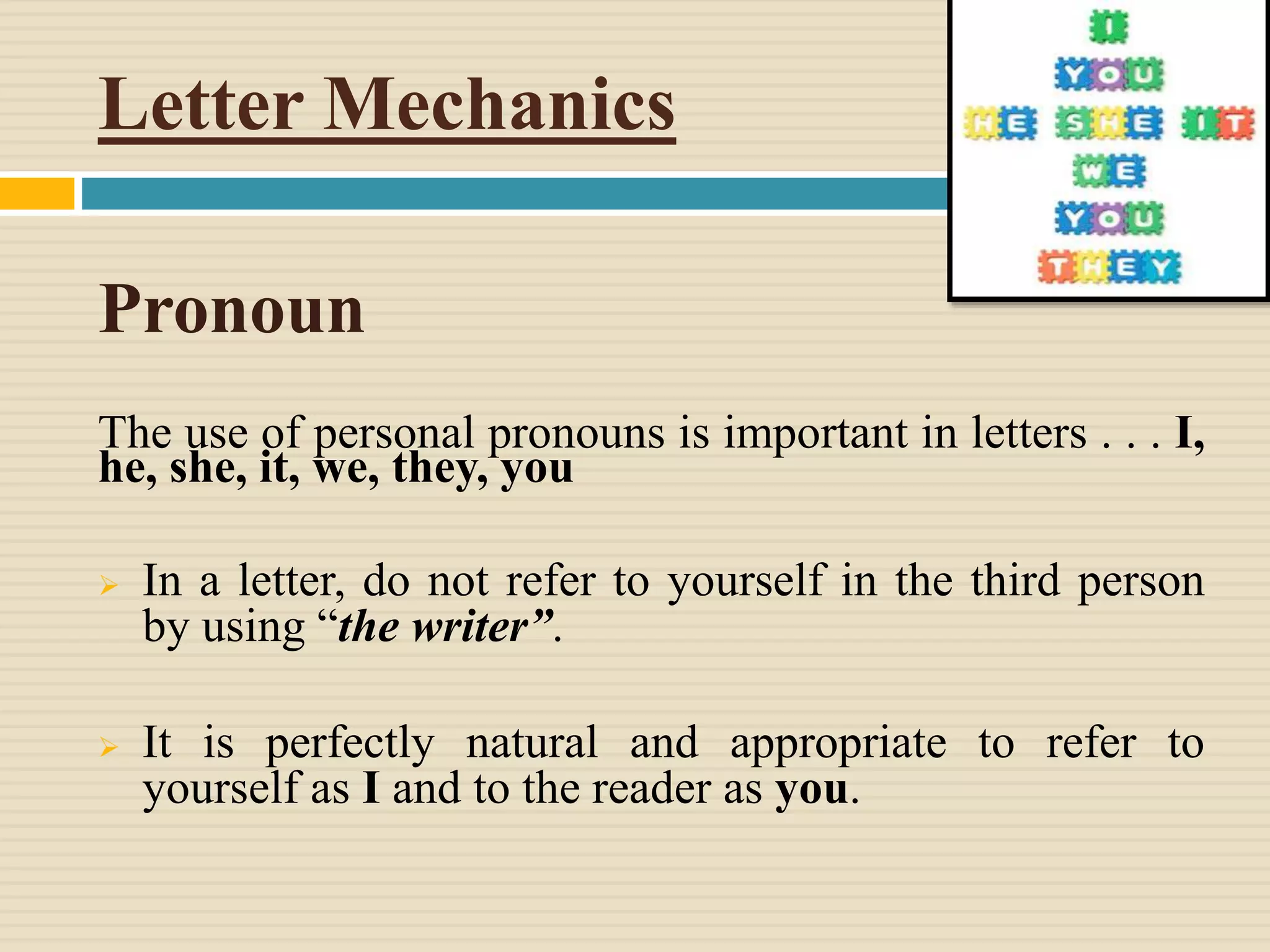 How to write a letter | PPTX