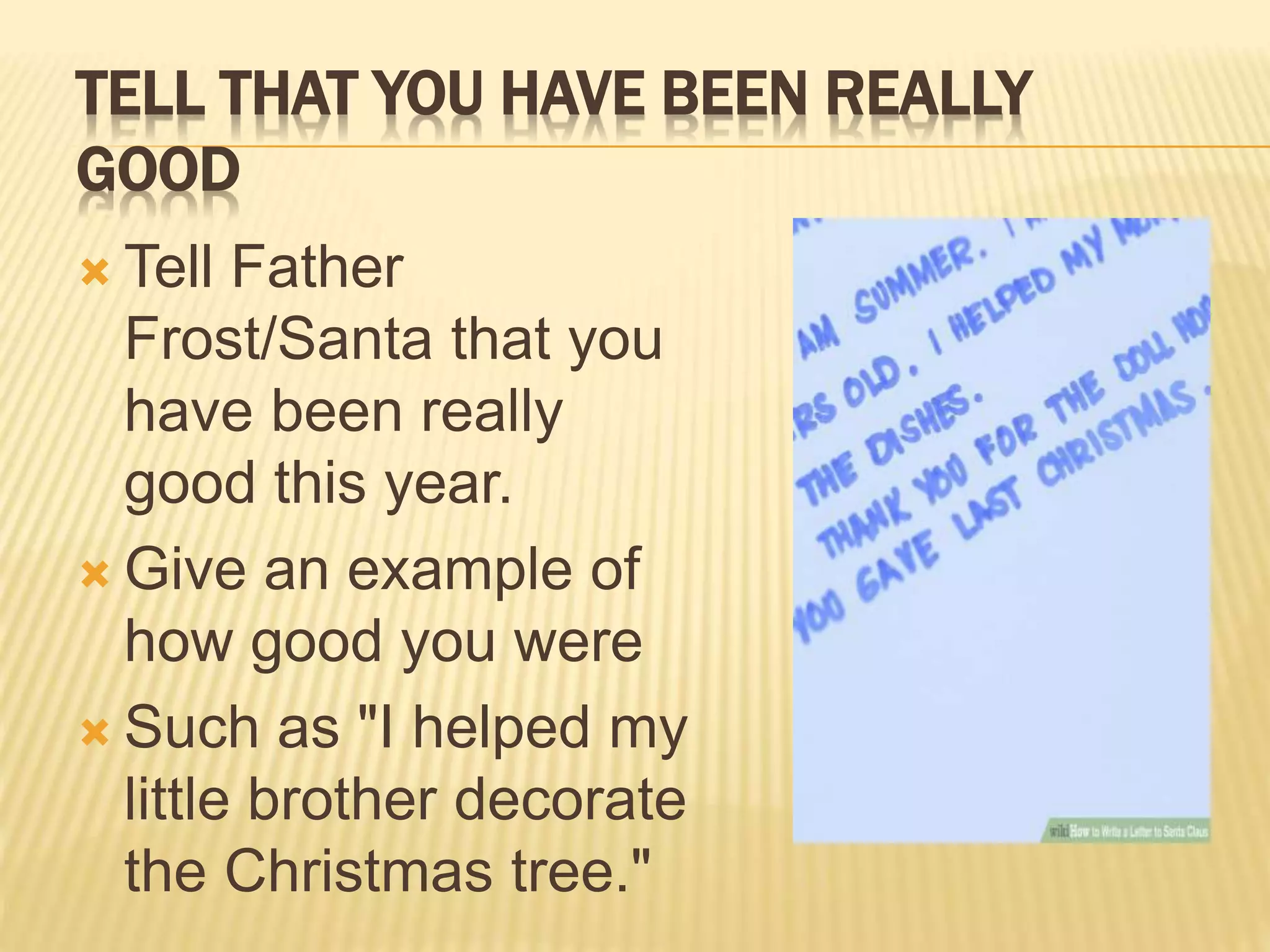 How to write a letter to father frost | PPTX