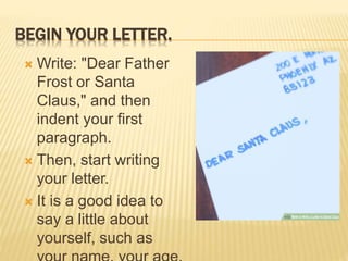 How to write a letter to father frost | PPTX