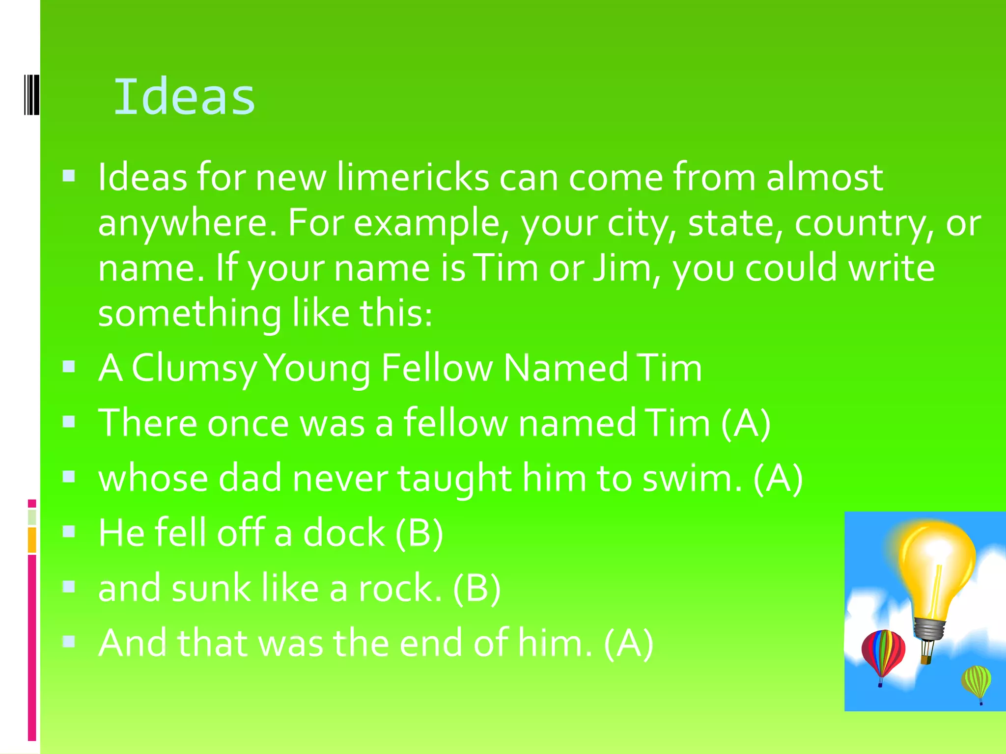How to write a limerick | PPTX