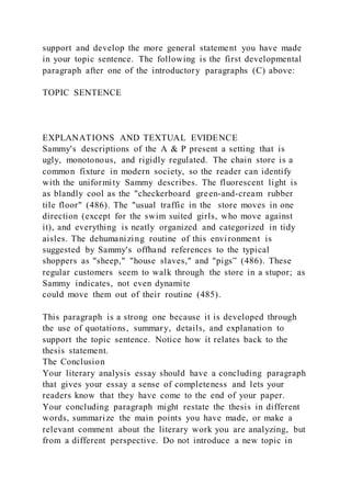 HOW TO WRITE A LITERARY ANALYSIS ESSAYThe purpose of a literary | DOCX ...