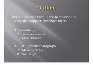 How To Write A Literary Comparison | PDF