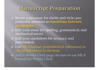 How To Write A Literary Comparison | PDF