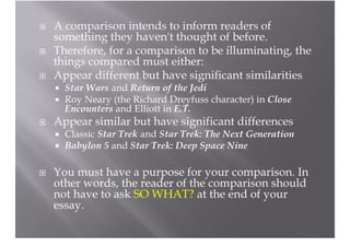 How To Write A Literary Comparison | PPT
