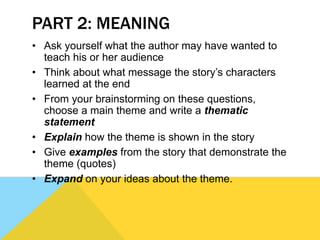 How to write a literary response | PPTX