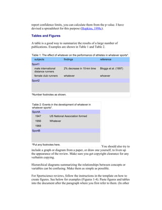 How to write a literature | DOC | Sports